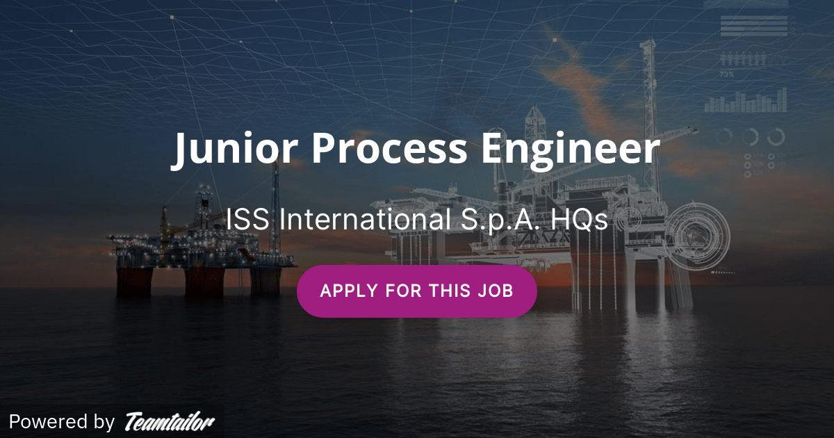 Junior Process Engineer - ISS International SpA