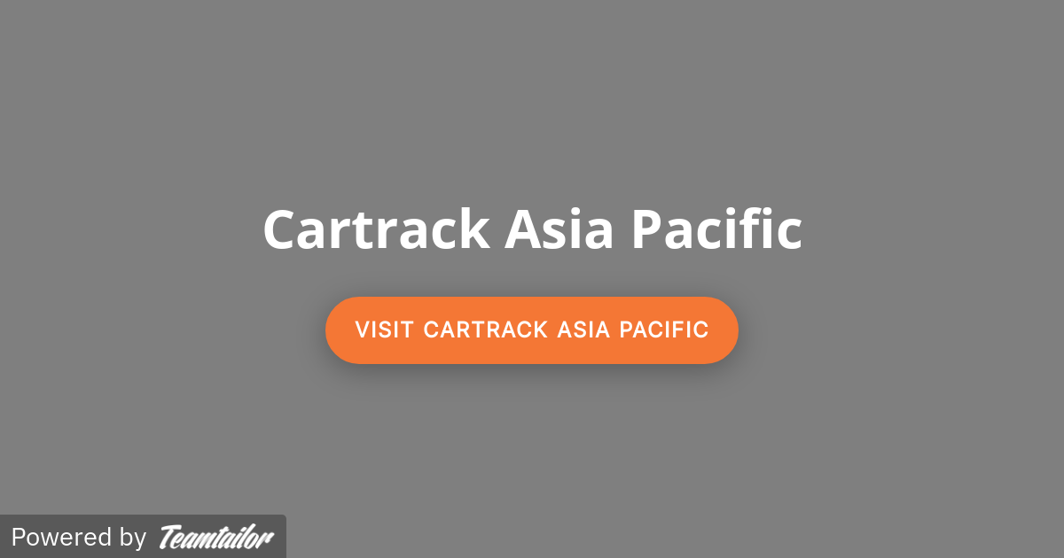 Come work with us! - Cartrack