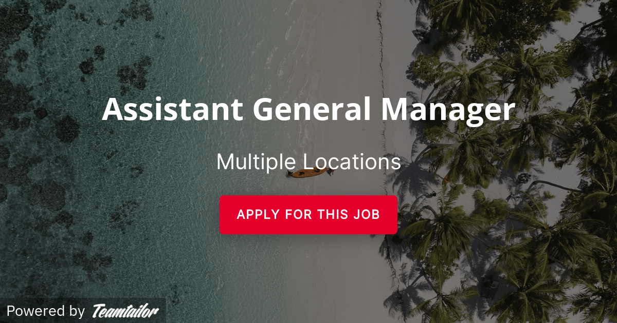 Assistant General Manager - RIU Hotels & Resorts Asia Africa