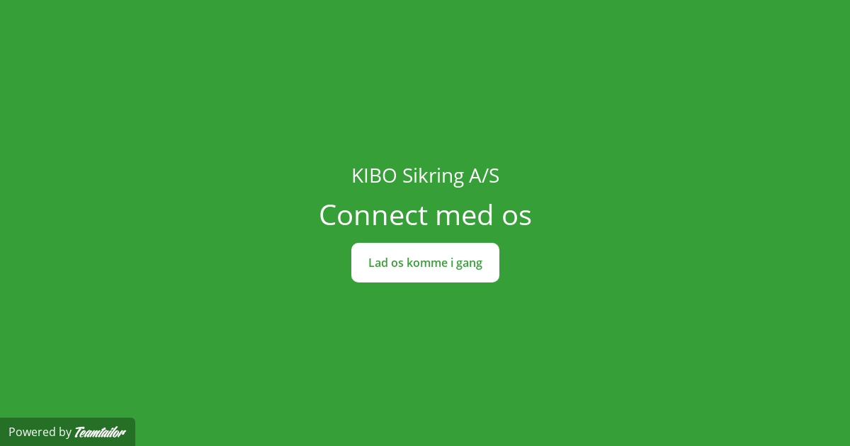 KIBO Sikring A/S – Connect