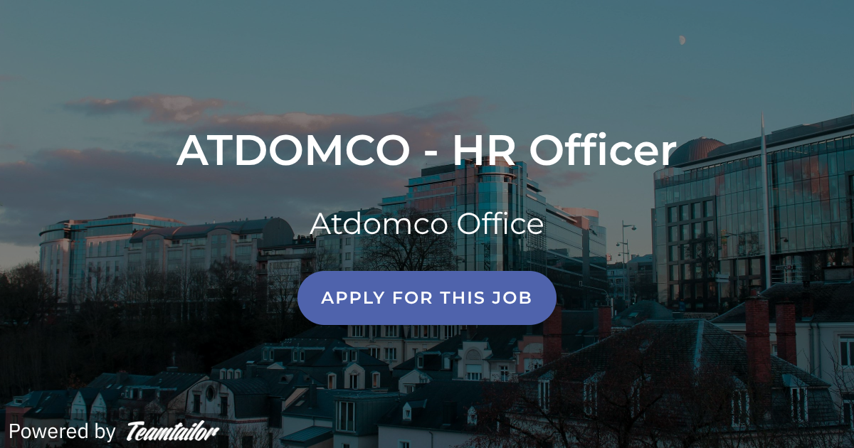 ATDOMCO - HR Officer - Atdomco