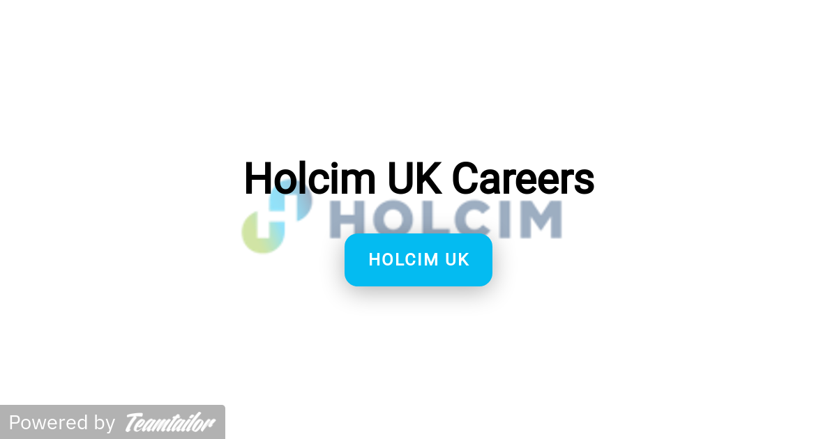 Holcim UK Careers - Holcim