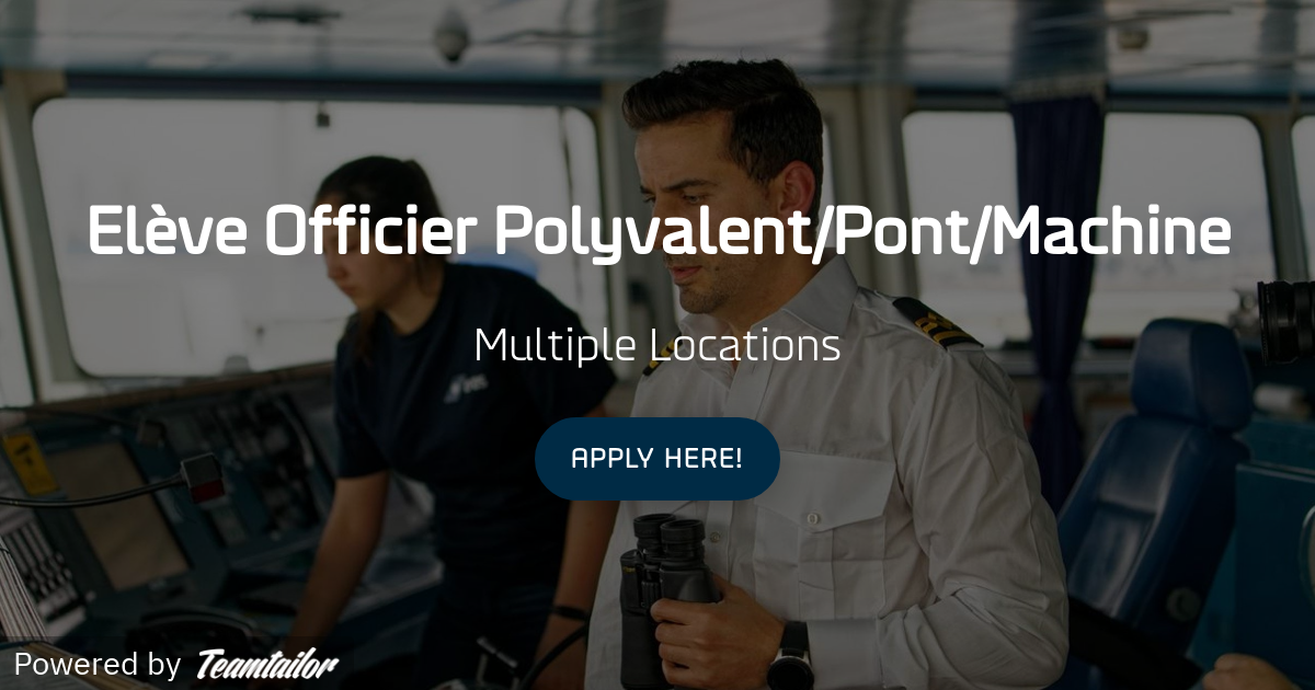 Elève Officier Polyvalent/Pont/Machine - DFDS France
