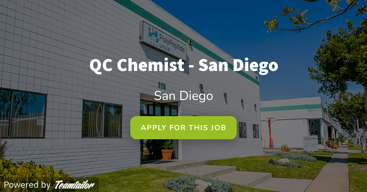 QC Chemist - San Diego - PolyPeptide US