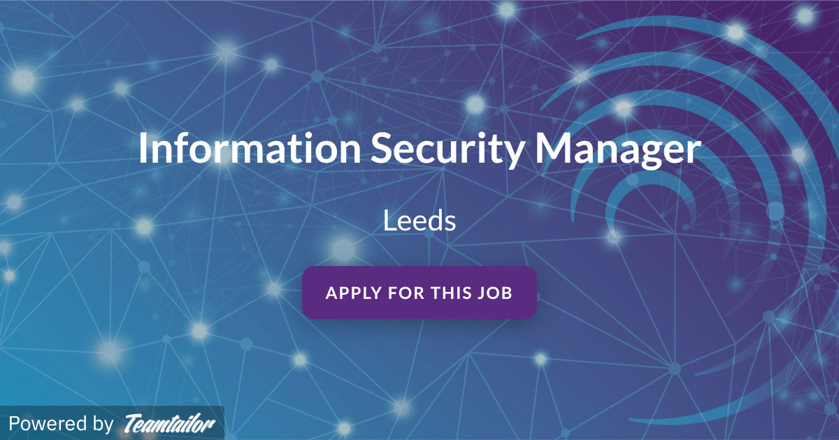 Information Security Manager - Radar Healthcare