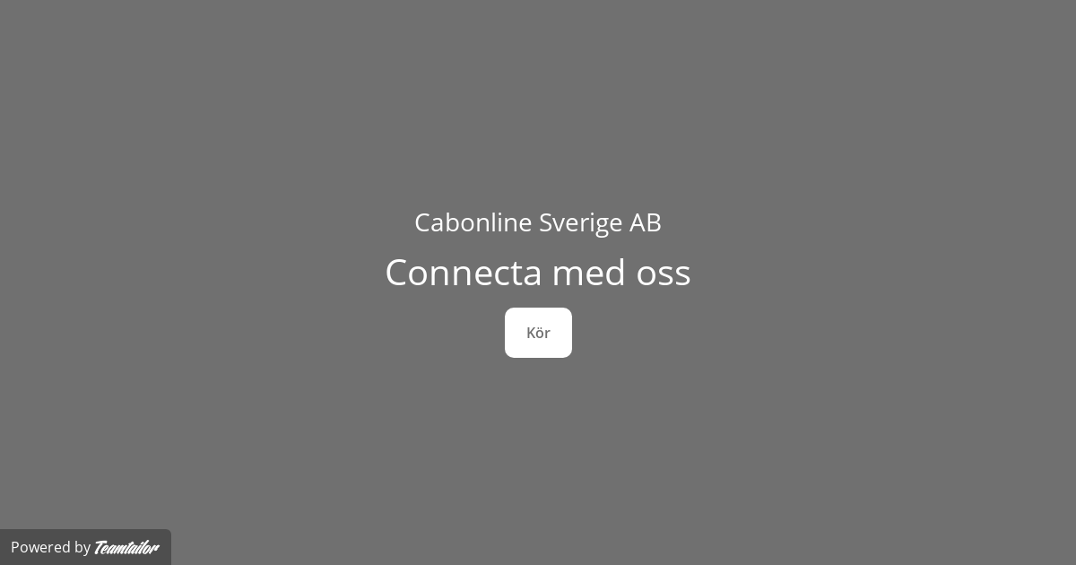 Cabonline Sverige AB – Connect