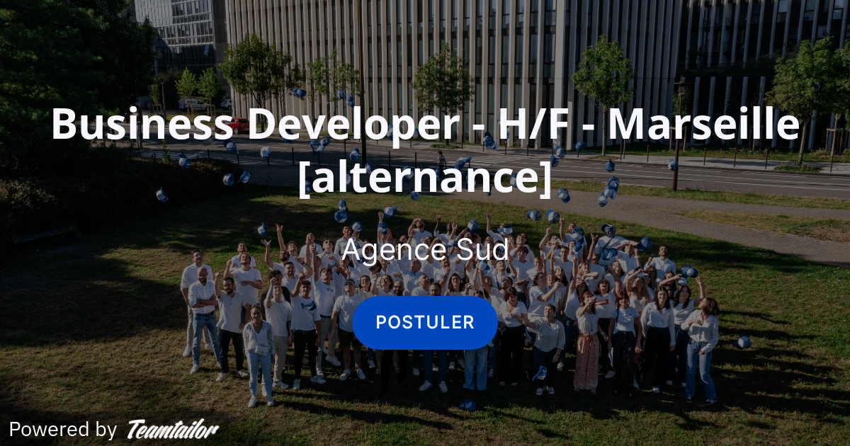 Business Developer - H/F - Marseille [alternance] - Collectif Energie