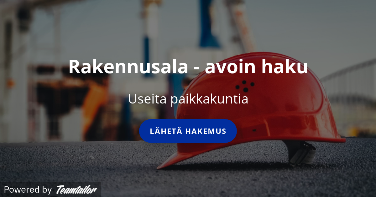 Rakennusala - avoin haku - KeyStaff Oy