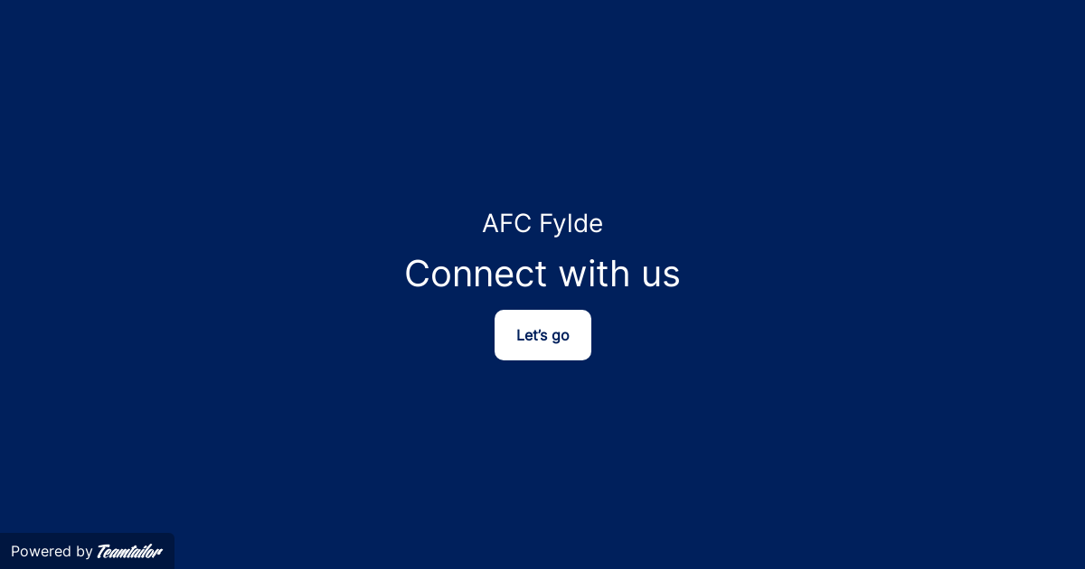 AFC Fylde – Connect