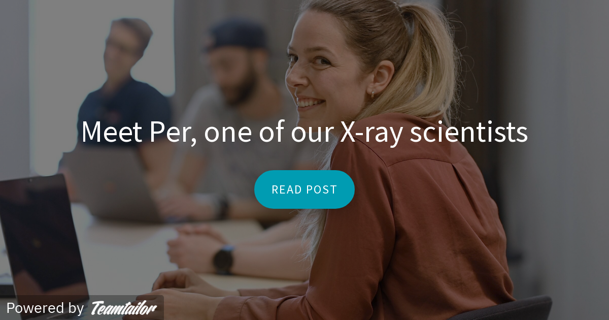 Meet Per, one of our X-ray scientists - Posts - Excillum