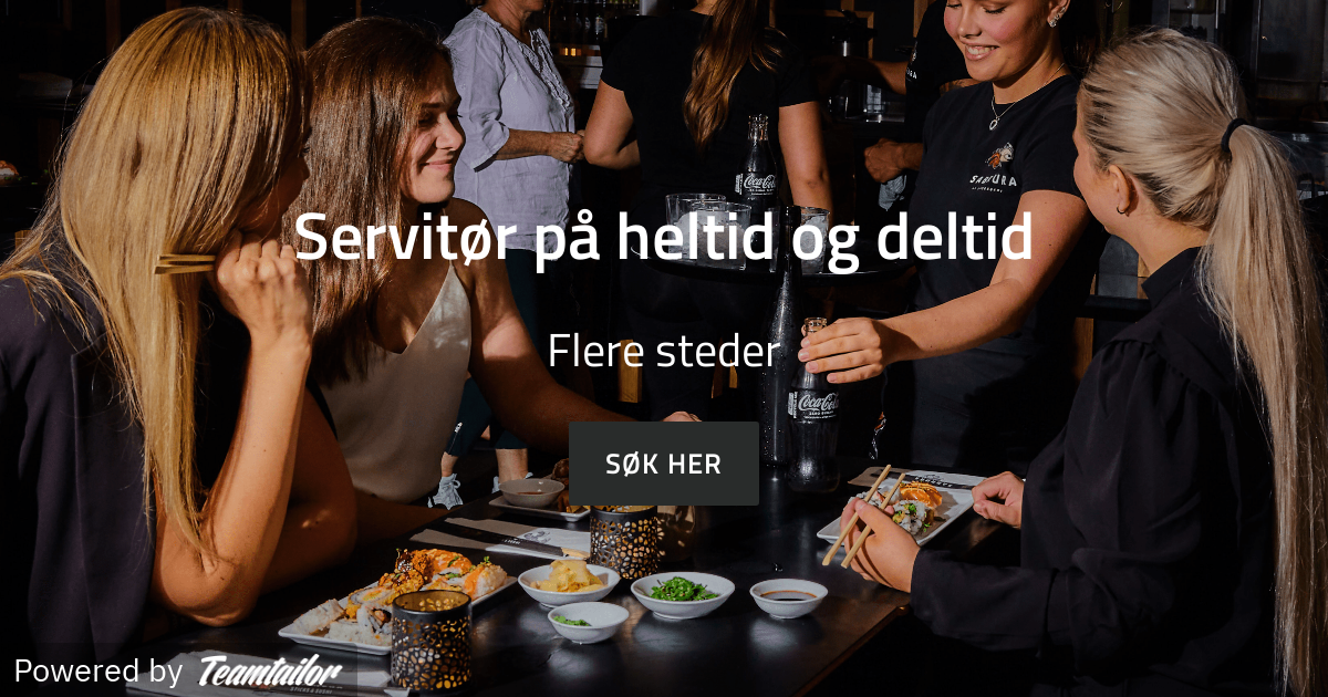 Servitør på heltid og deltid - Sabrura Sticks & Sushi