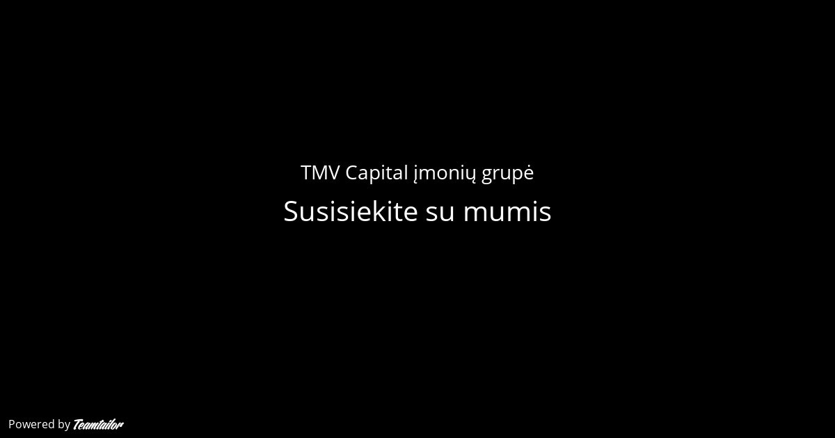 TMV Capital įmonių grupė – Connect