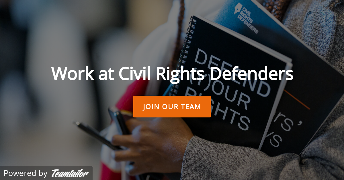 Join our team - Civil Rights Defenders