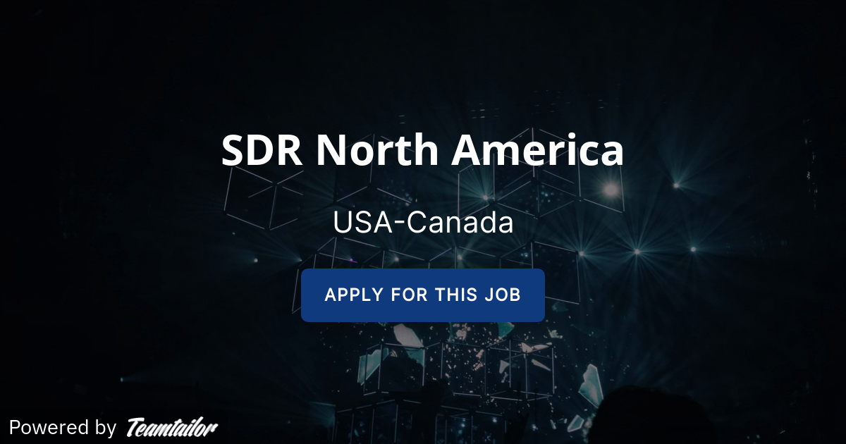 SDR North America - Training Orchestra