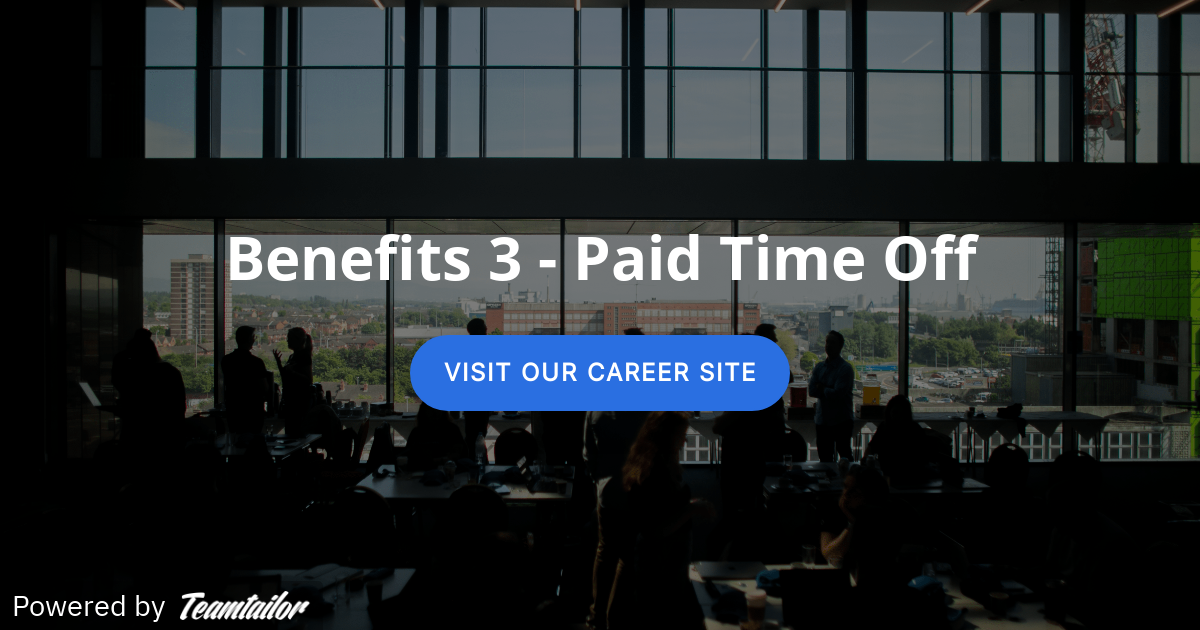 Benefits 3 - Paid Time Off - Cloudsmith